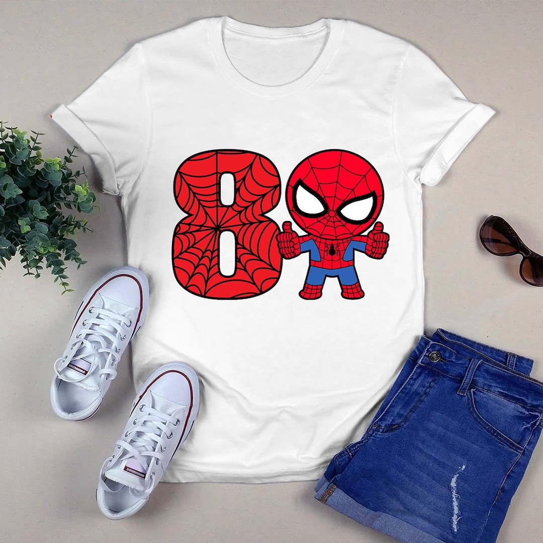 8th Birthday Boy Svg 8th Birthday Boy Spiderman Birthday Boy - Etsy