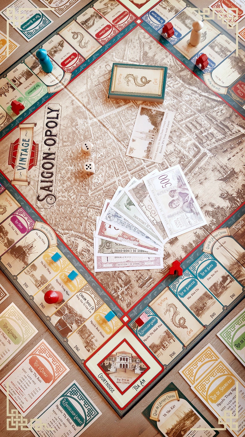 Vietnam Saigonopoly Board Game, Vintage Indochina Photos, Fun Family ...