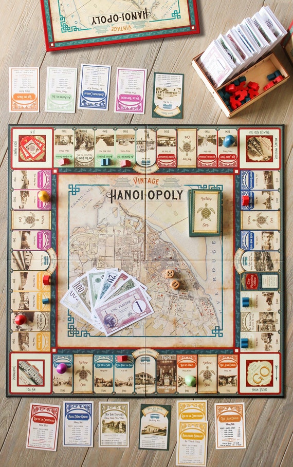 Vietnam Hanoiopoly Board Game Vintage Indochina Photos Fun | Etsy