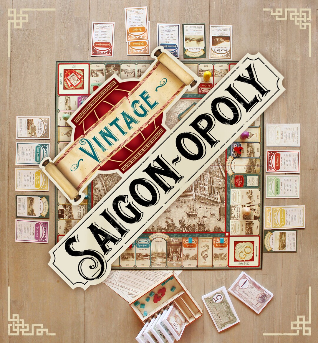 Vietnam Saigonopoly Board Game, Vintage Indochina Photos, Fun Family ...