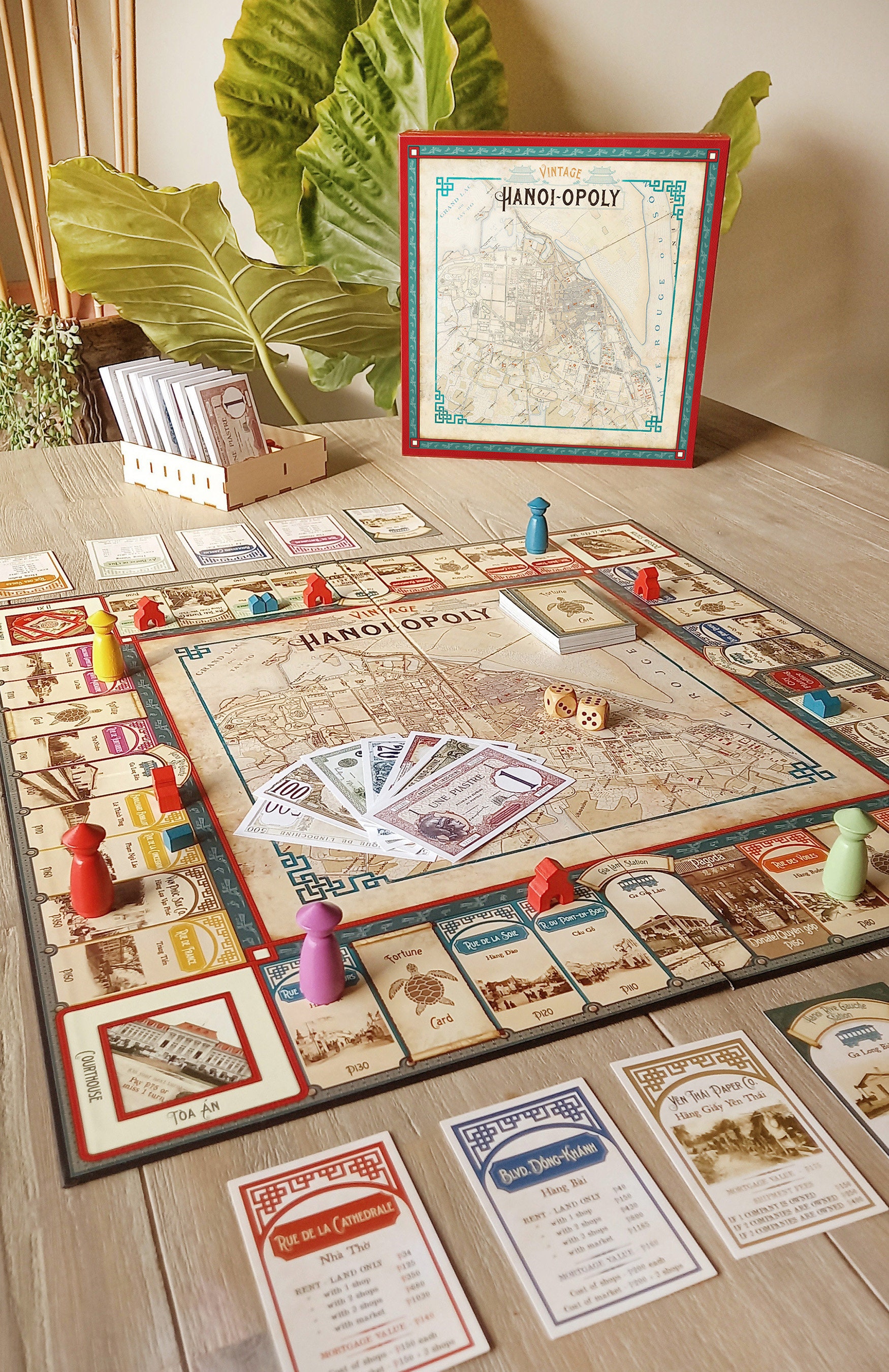 Vietnam Hanoiopoly Board Game, Vintage Indochina Photos, Fun Family ...
