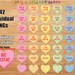 Conversation Hearts Clipart - 42 Individual Pngs - RAR and ZIP Files ...