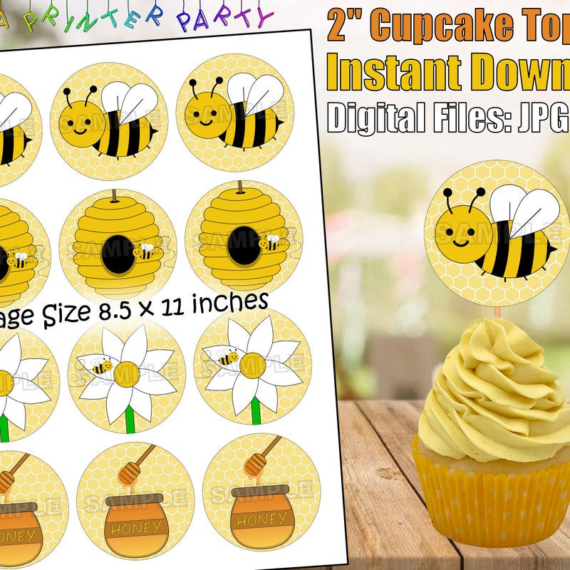Toppers de abejas - Etsy España