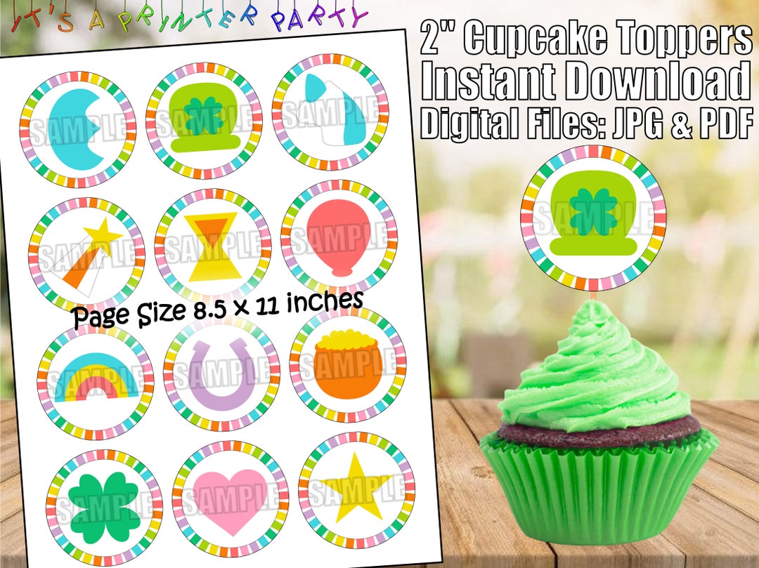Printable Lucky Cereal Cupcake Toppers | St. Patrick's Day Charms ...