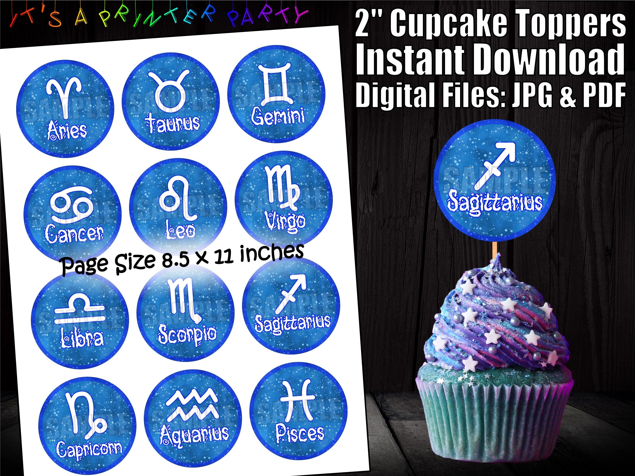 Zodiac cake toppers - Horoscopeaz.com