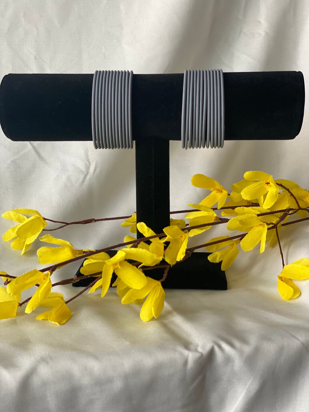 Grey Bangle Set - Etsy