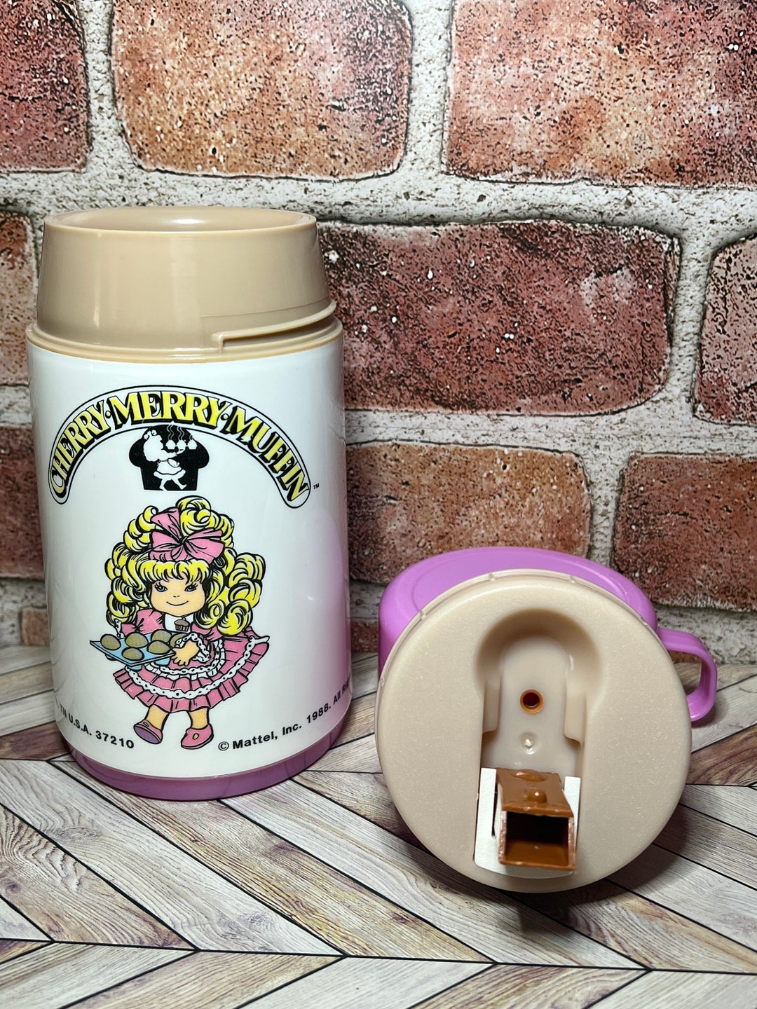 Vintage 1988 Cherry Merry Muffin Aladdin Thermos - Etsy