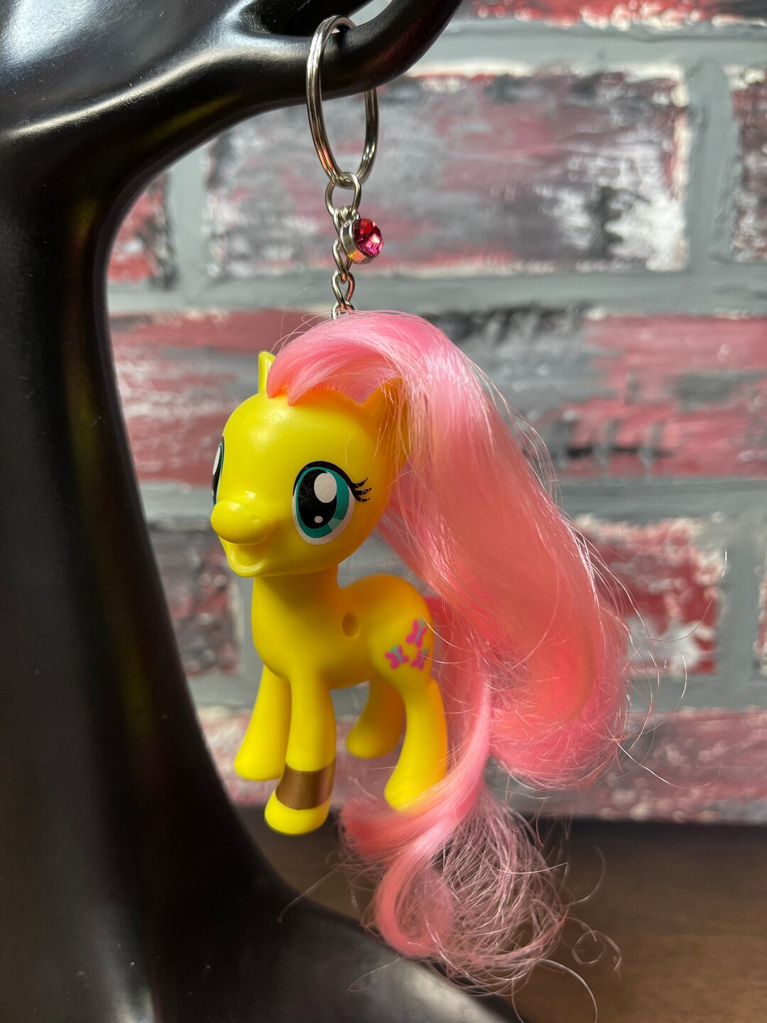 My Little Pony "fluttershy" Hand Made Keychain - Etsy