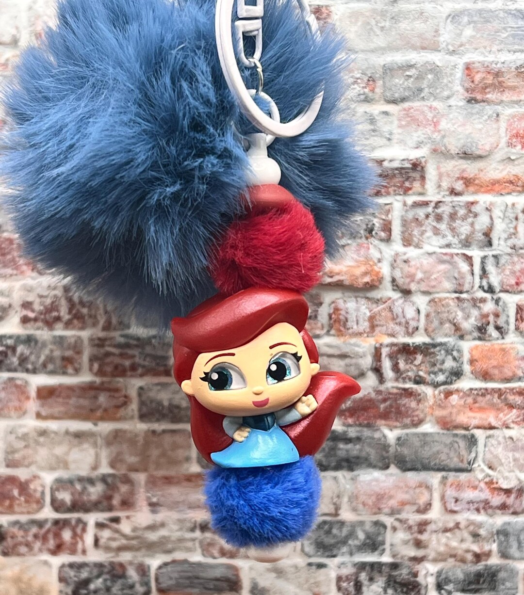 Handmade Disney Doorable’s “ariel” Keychain - Etsy