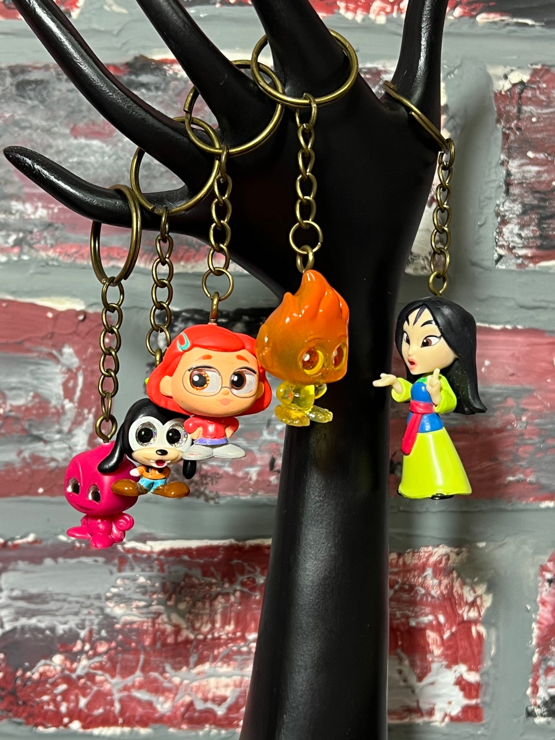 Disney Doorables Doll Keychains - Etsy