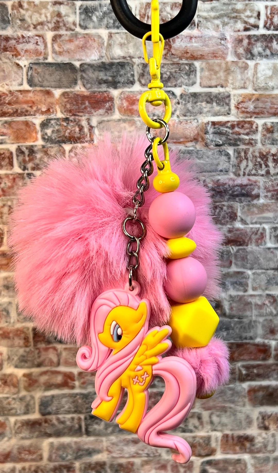 Handmade My Little Pony “fluttershy” Keychain - Etsy