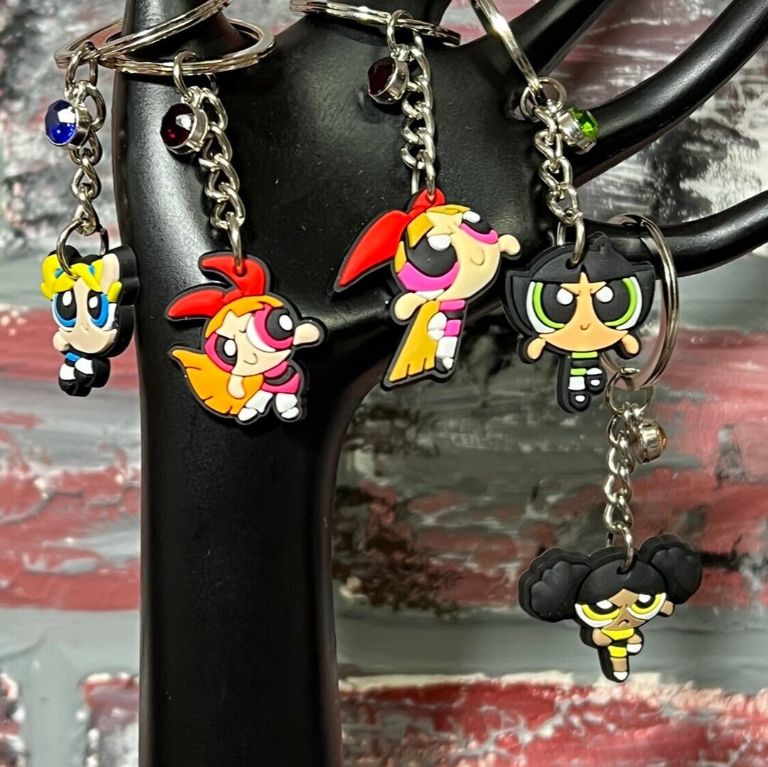 Custom Set of 5 Powerpuff Girls Keychains - Etsy