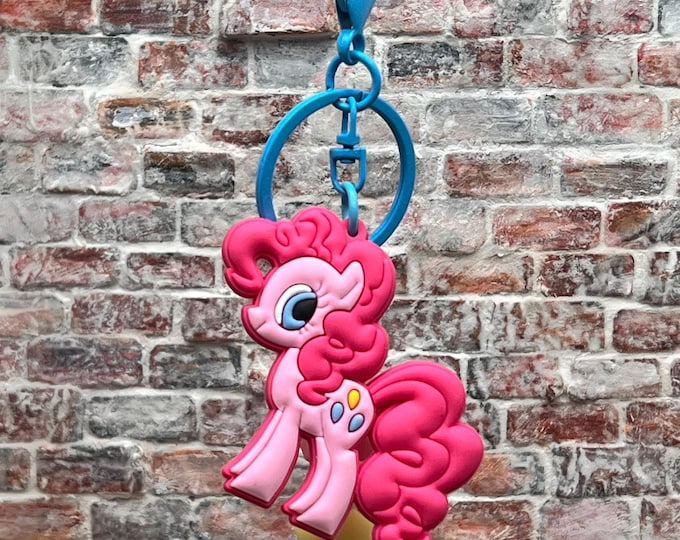 Handmade My Little Pony “pinky Pie” Keychain - Etsy