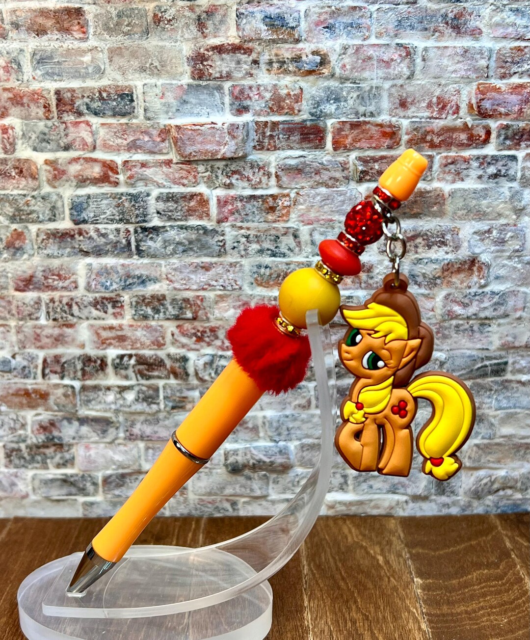 Handmade “applejack” My Little Pony Pen With 1 Ink Refill - Etsy