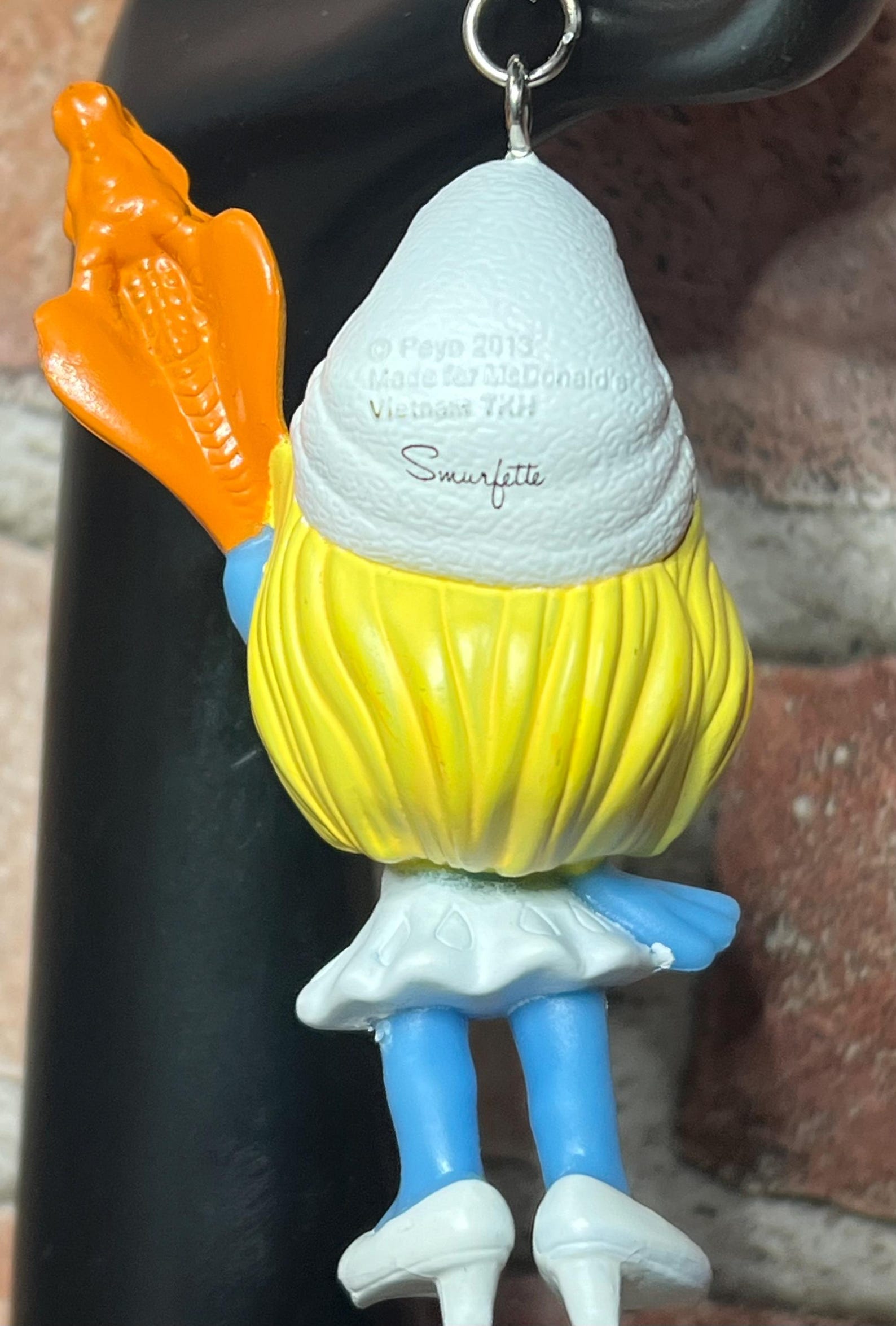 Handmade Vintage Smurfette Keychain - Etsy