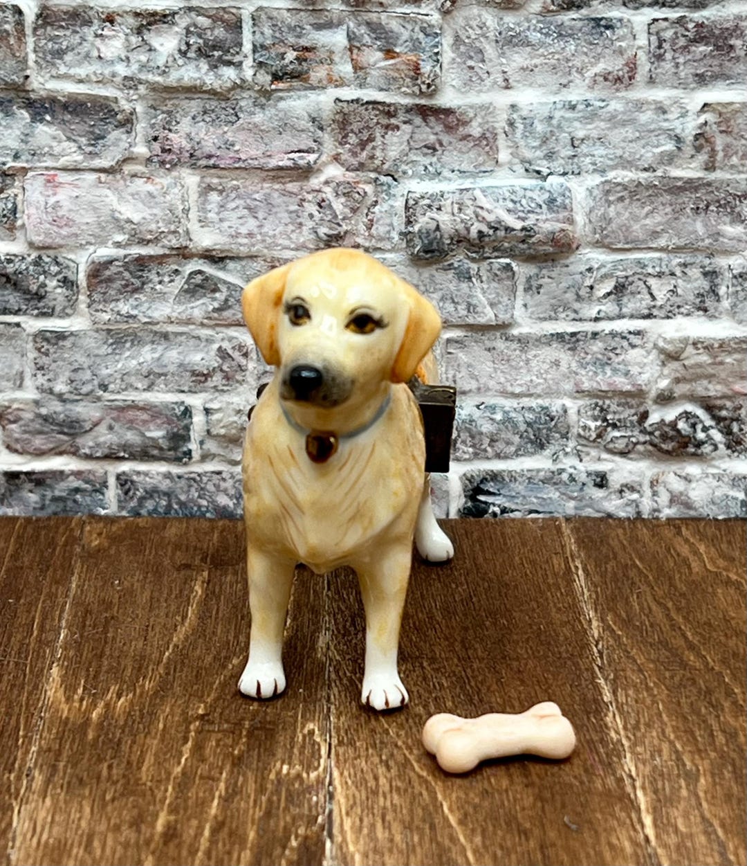 Vintage Labrador With Bone Trinket Box - Etsy