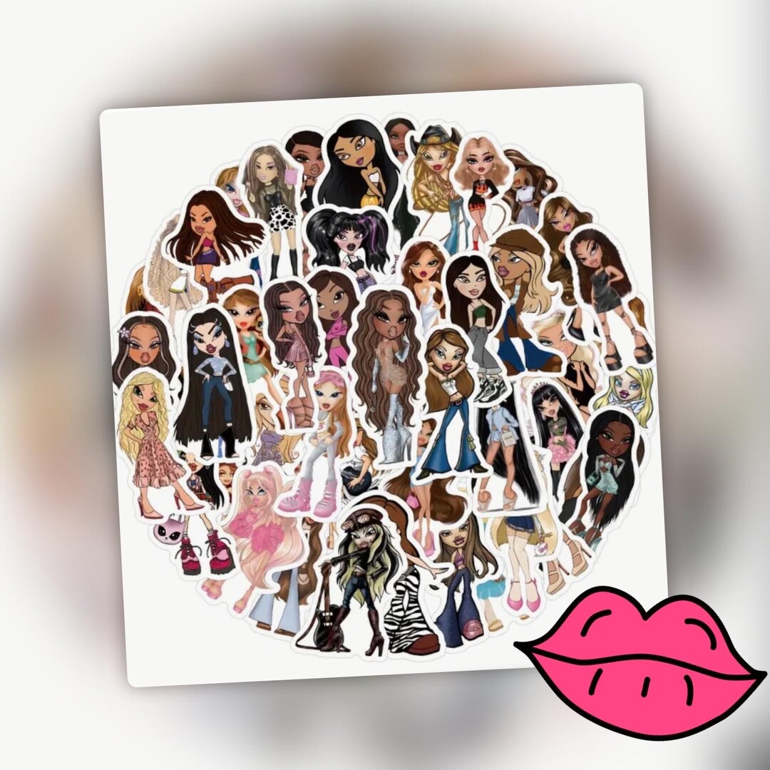 Cute Doll Stickers Package of 55 - Etsy