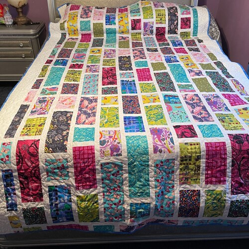 Brilliant Twin/single Size Bed Quilt - Etsy