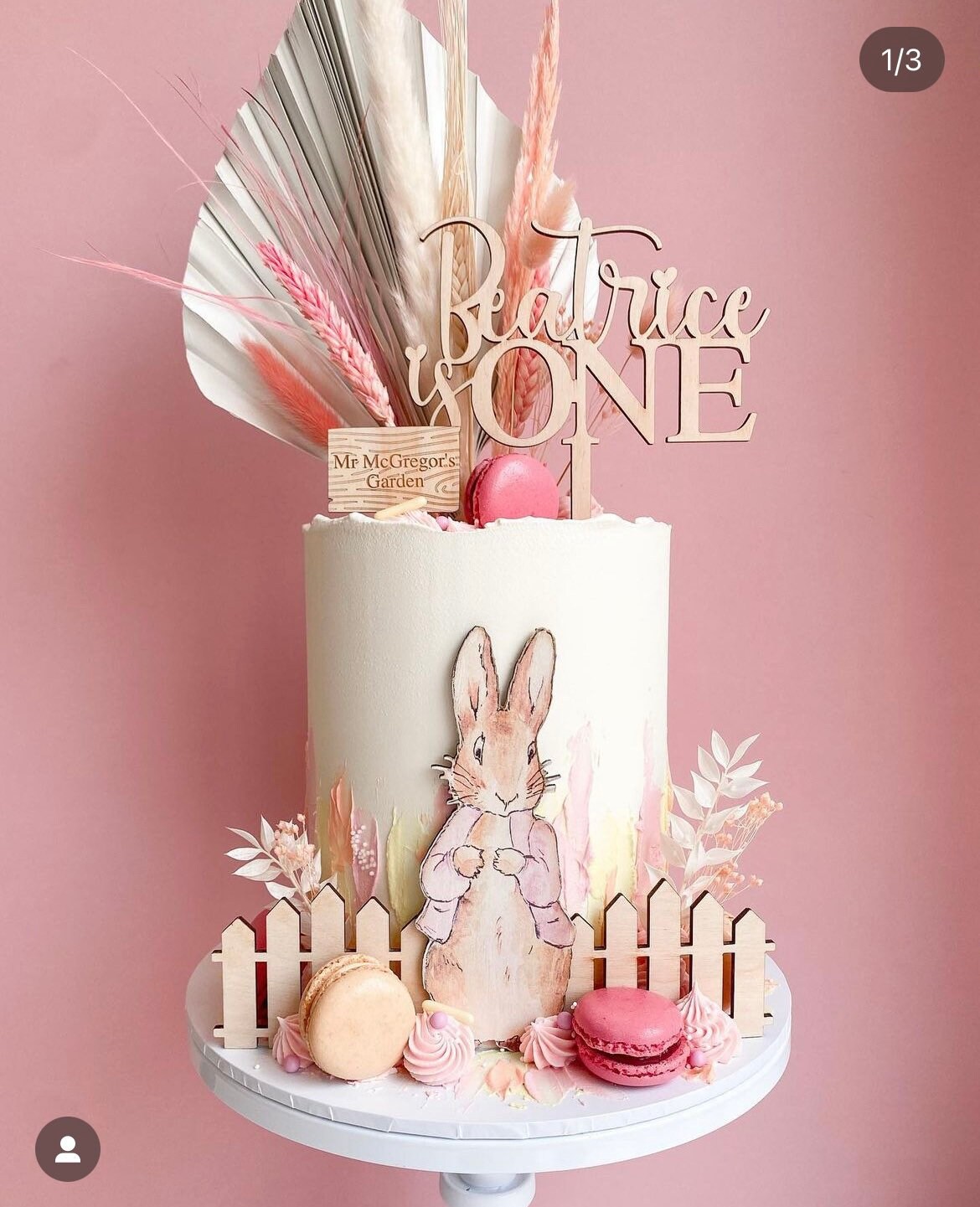Peter Rabbit Cake Set | Wooden Peter Rabbit Cake Topper - Etsy UK