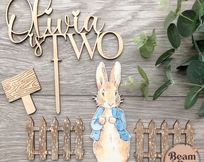Peter Rabbit Cake Topper - Etsy UK
