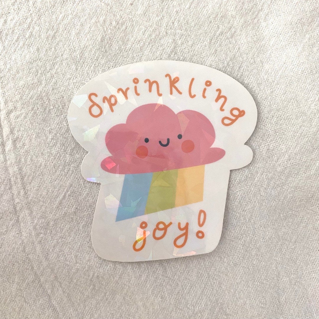 Sprinkling Joy Die Cut Sticker - Etsy