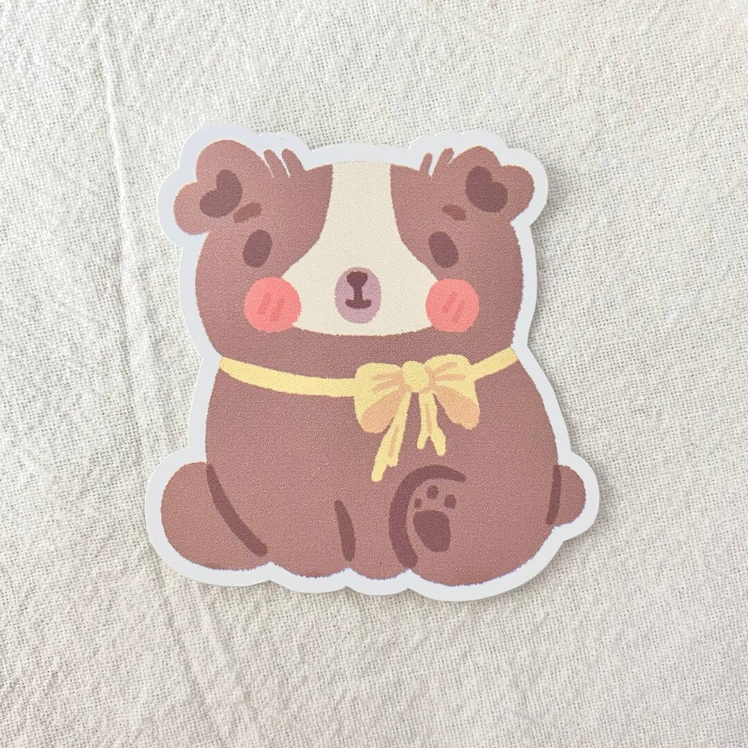 Chowder Guinea Pig Portrait Die Cut Sticker - Etsy