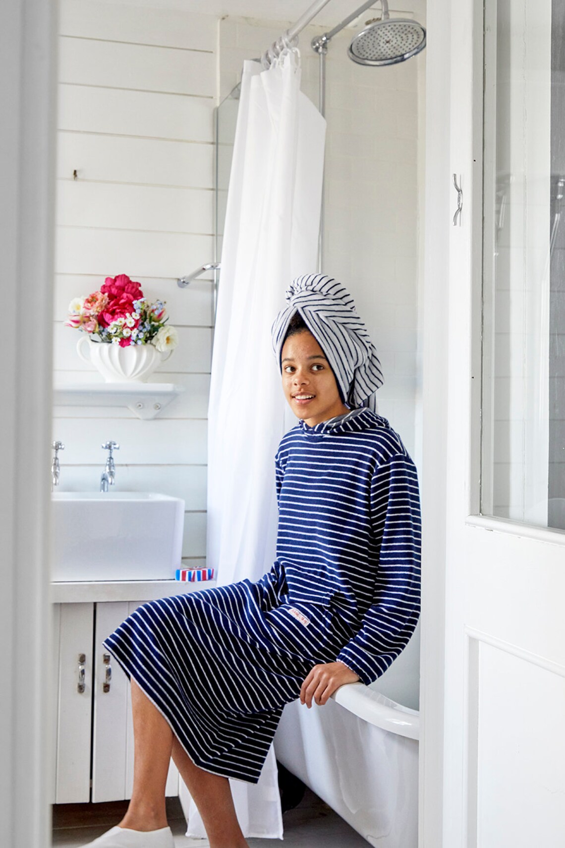 Towelling Long Hooded Beach and Swimsuit Cover Ups for Teenagers and ...