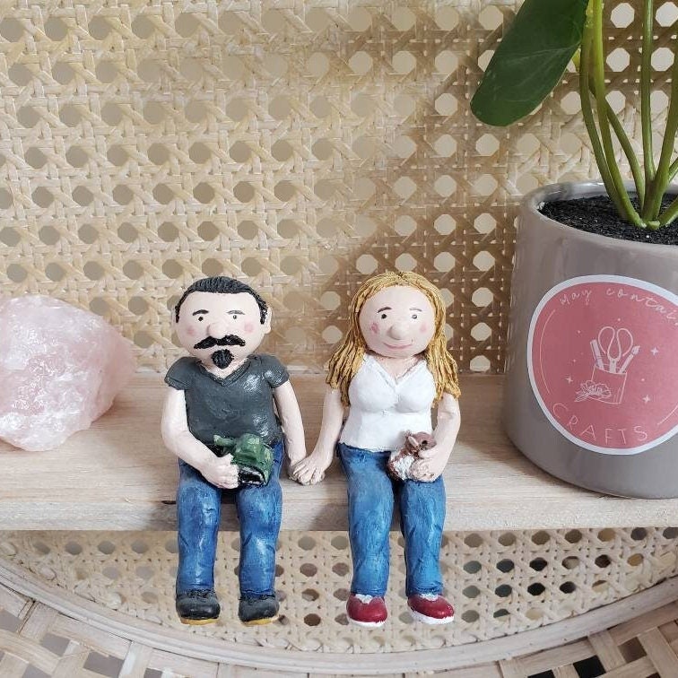 Personalised Mini Clay Figures. Family Couples Pets and - Etsy UK