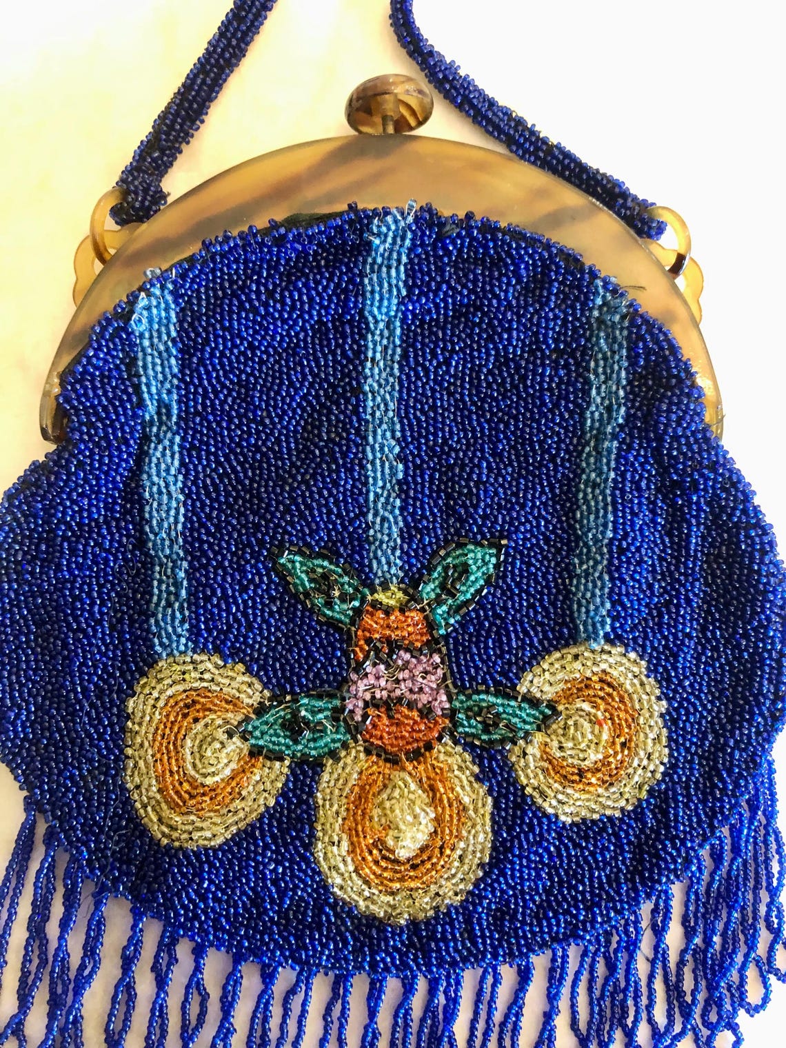 Vintage 1920s Beaded Bag - Etsy