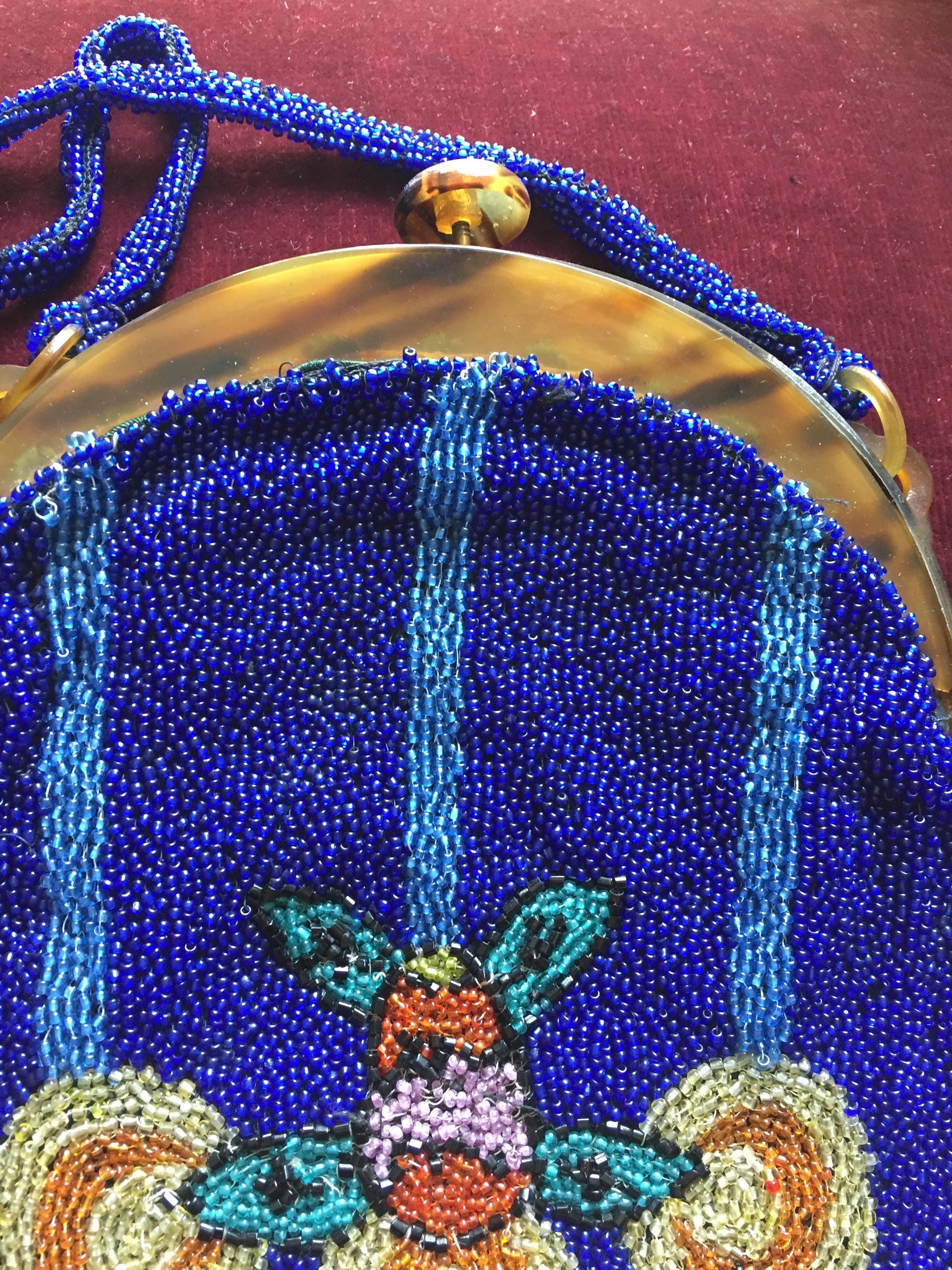 Vintage 1920s Beaded Bag - Etsy