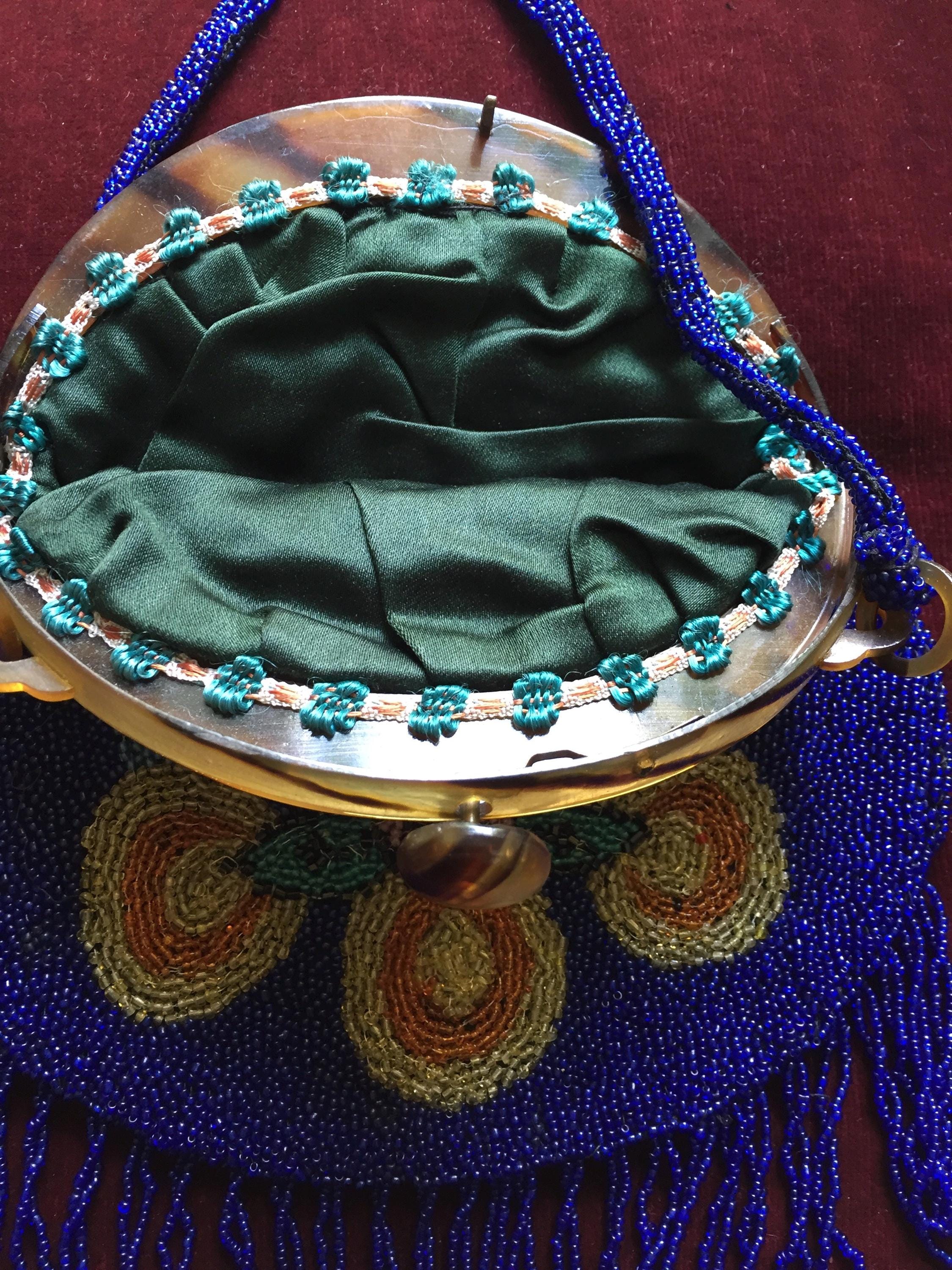 Vintage 1920s Beaded Bag - Etsy