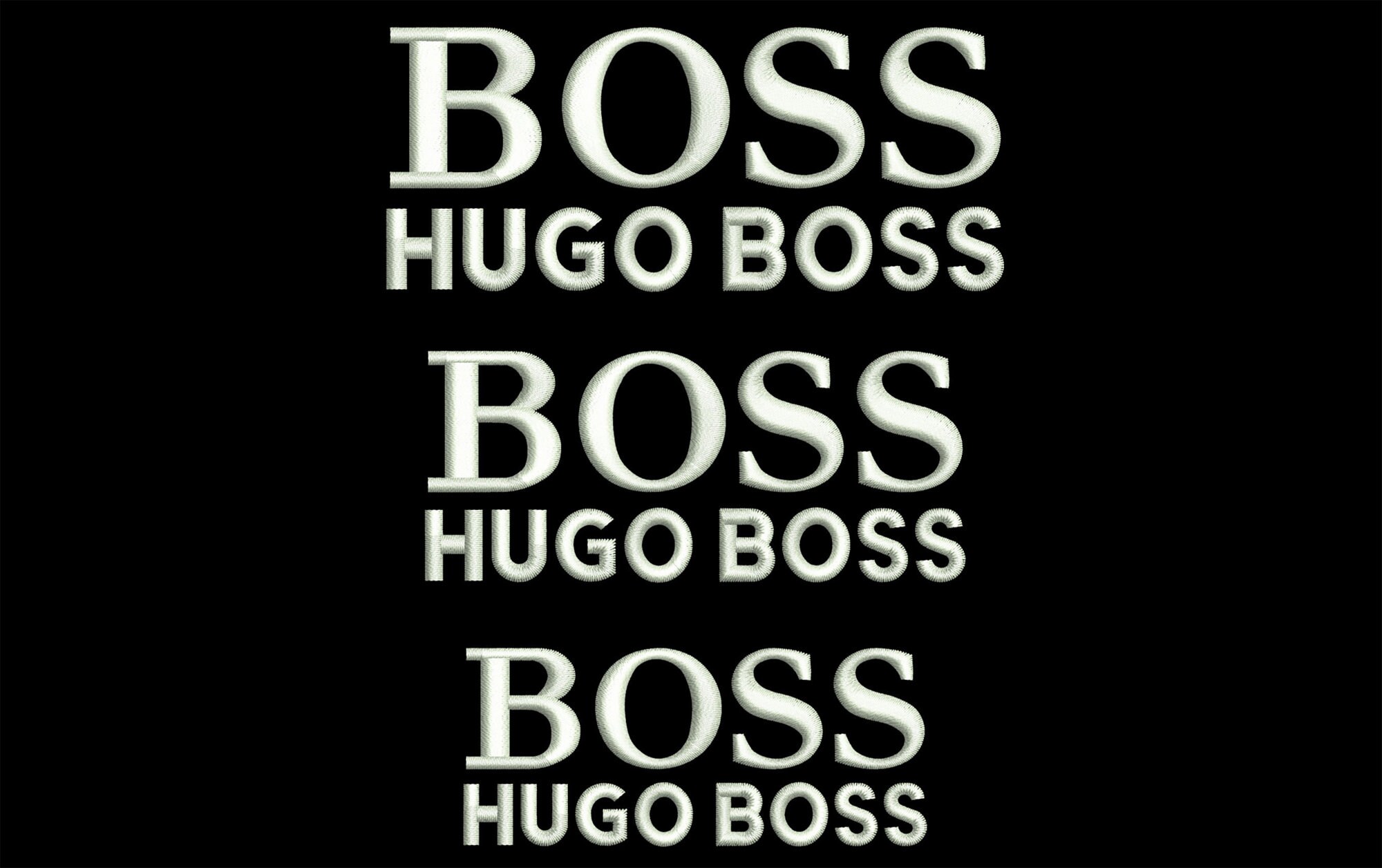 Diseños de bordado del logo de Hugo Boss DESCARGA INSTANTE - Etsy España