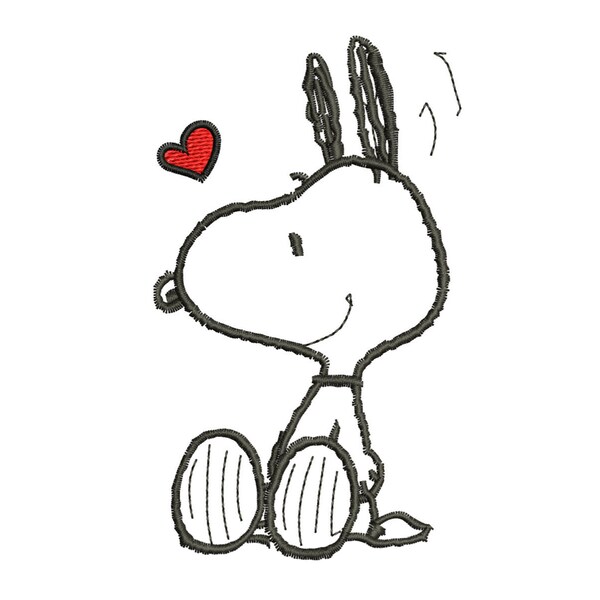 Snoopy Embroidery - Etsy