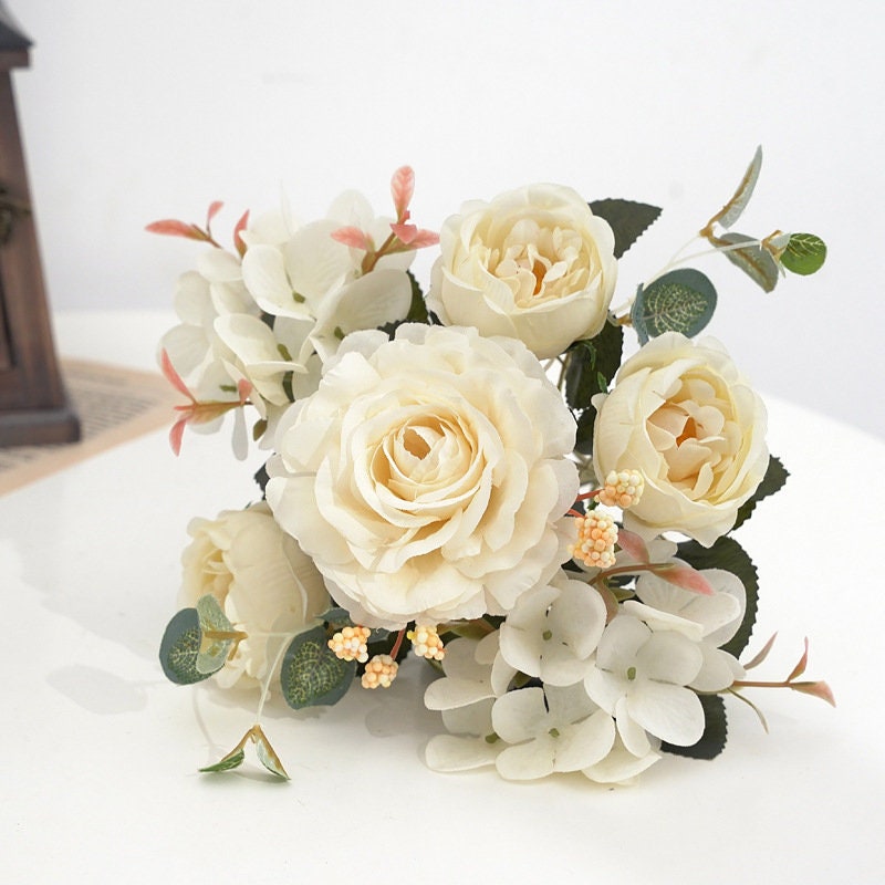 Beautiful Rose and Peony Flowers / Gorgeous Artificial Bridal Peonies ...