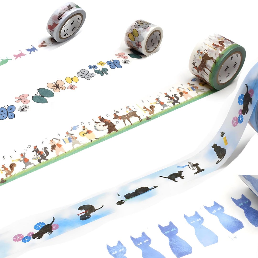 Washi Animal Tape Scrapbooking Cards Decoration Masking Tapes - Etsy
