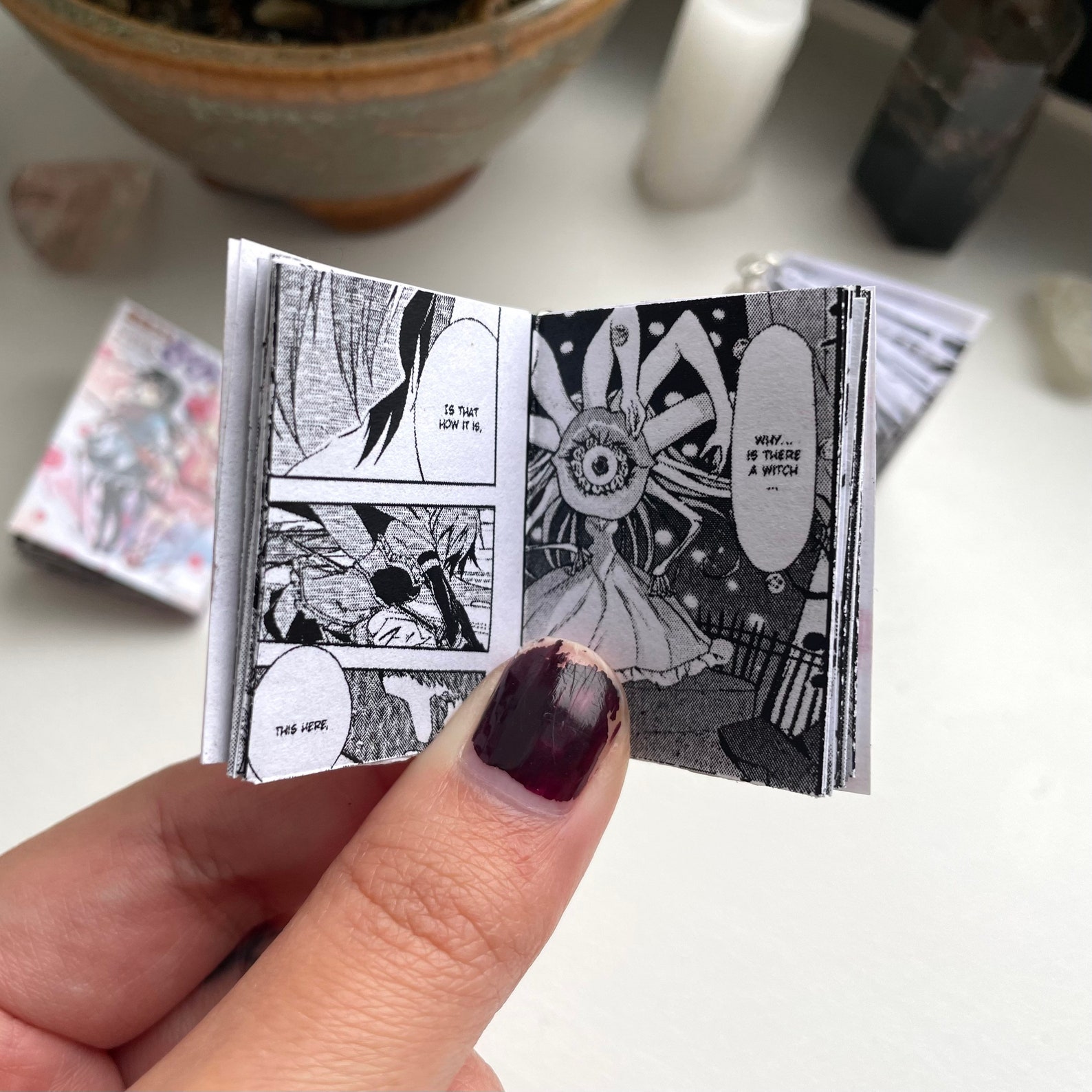 Madoka Magica Mini Manga Keychains/earrings - Etsy