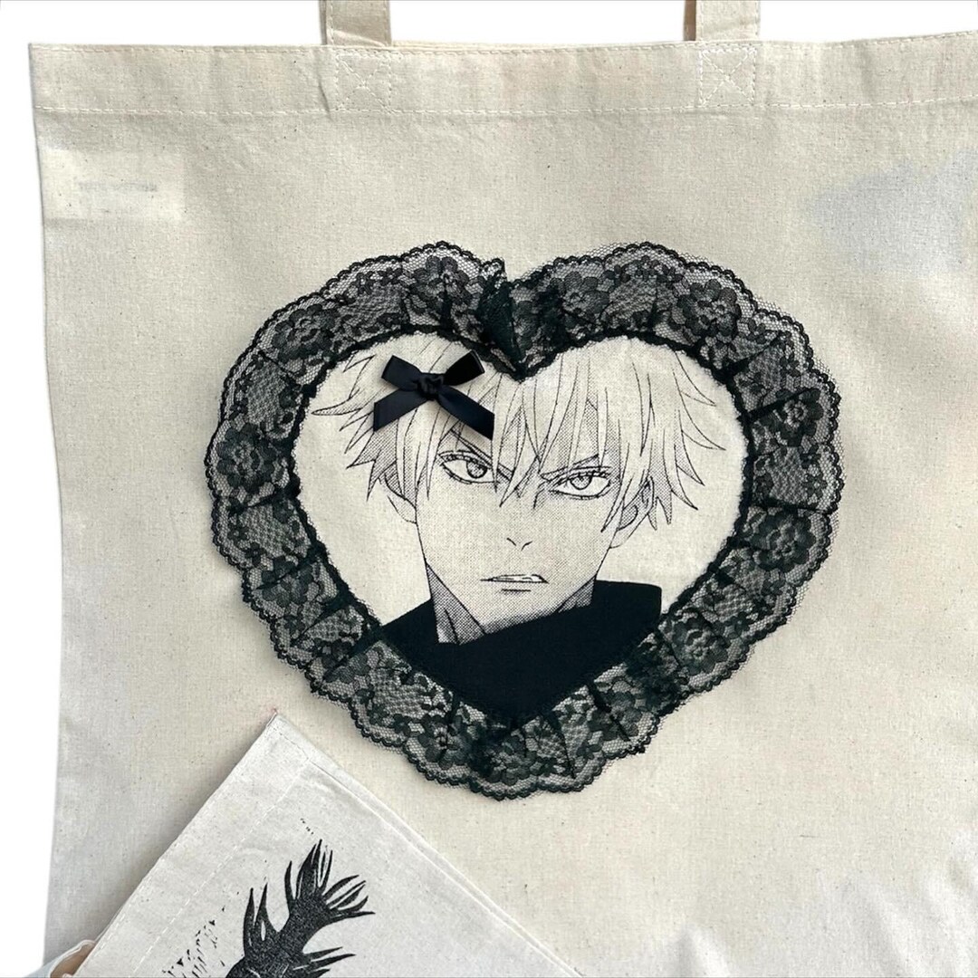 Lace Heart Gojo/geto Tote Bag/iron on Patch - Etsy