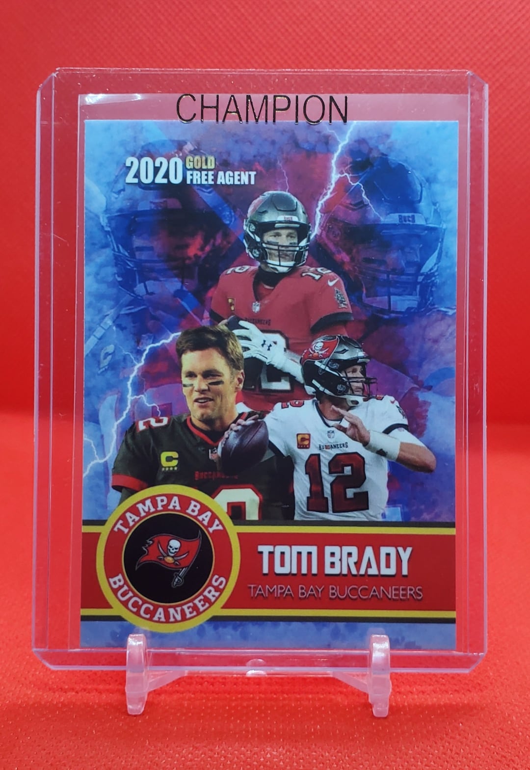 2000 Tom Brady Gold Rookie Gems Card 12 Tampa Bay Buccaneers New ...