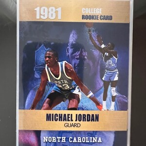 1981 Michael Jordan College Rookie Card Rookie Phenoms 25 Count - Etsy