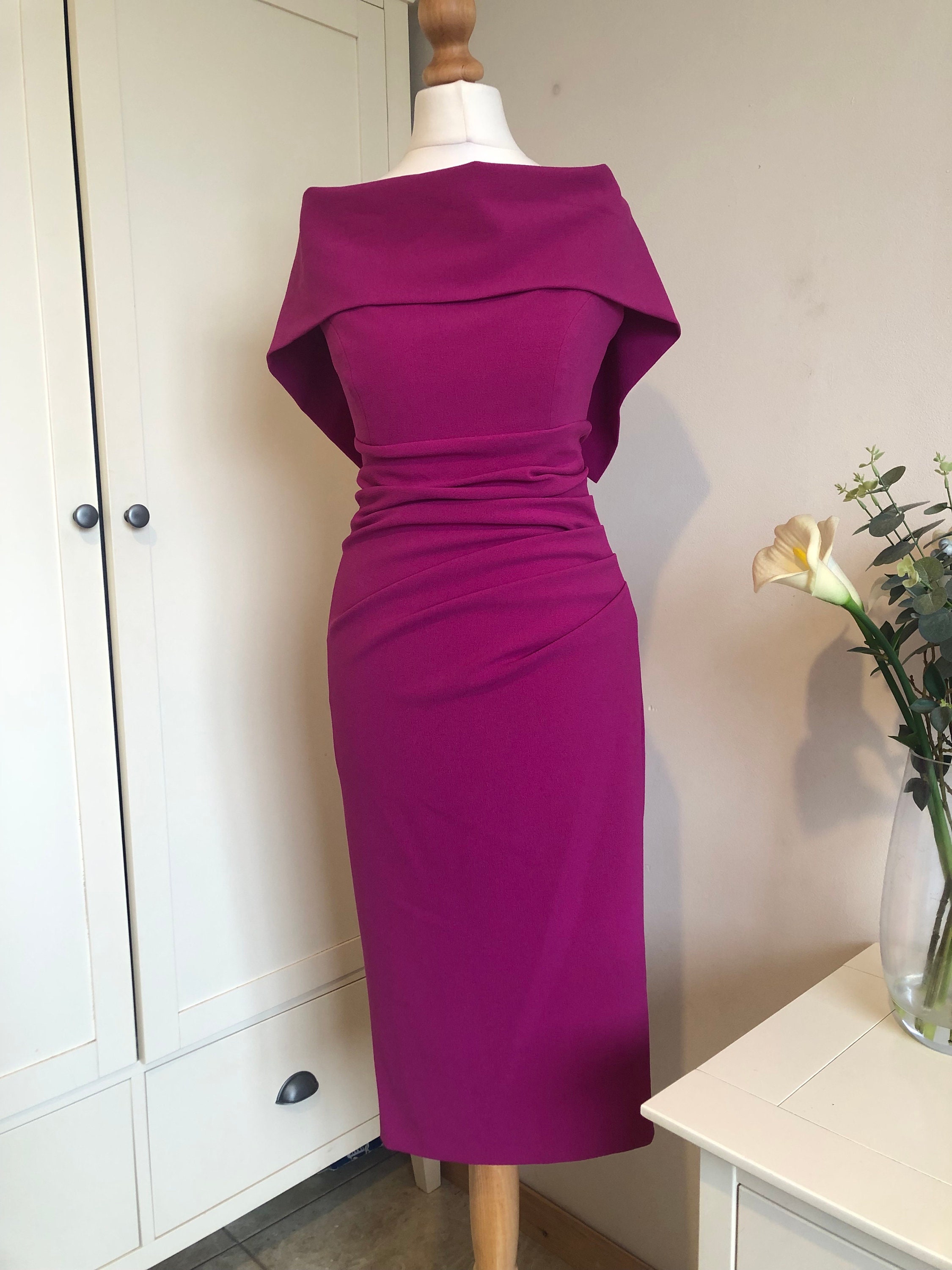 Pink Magenta Mother of the Bride / Groom, Wedding Guest Dress - Etsy