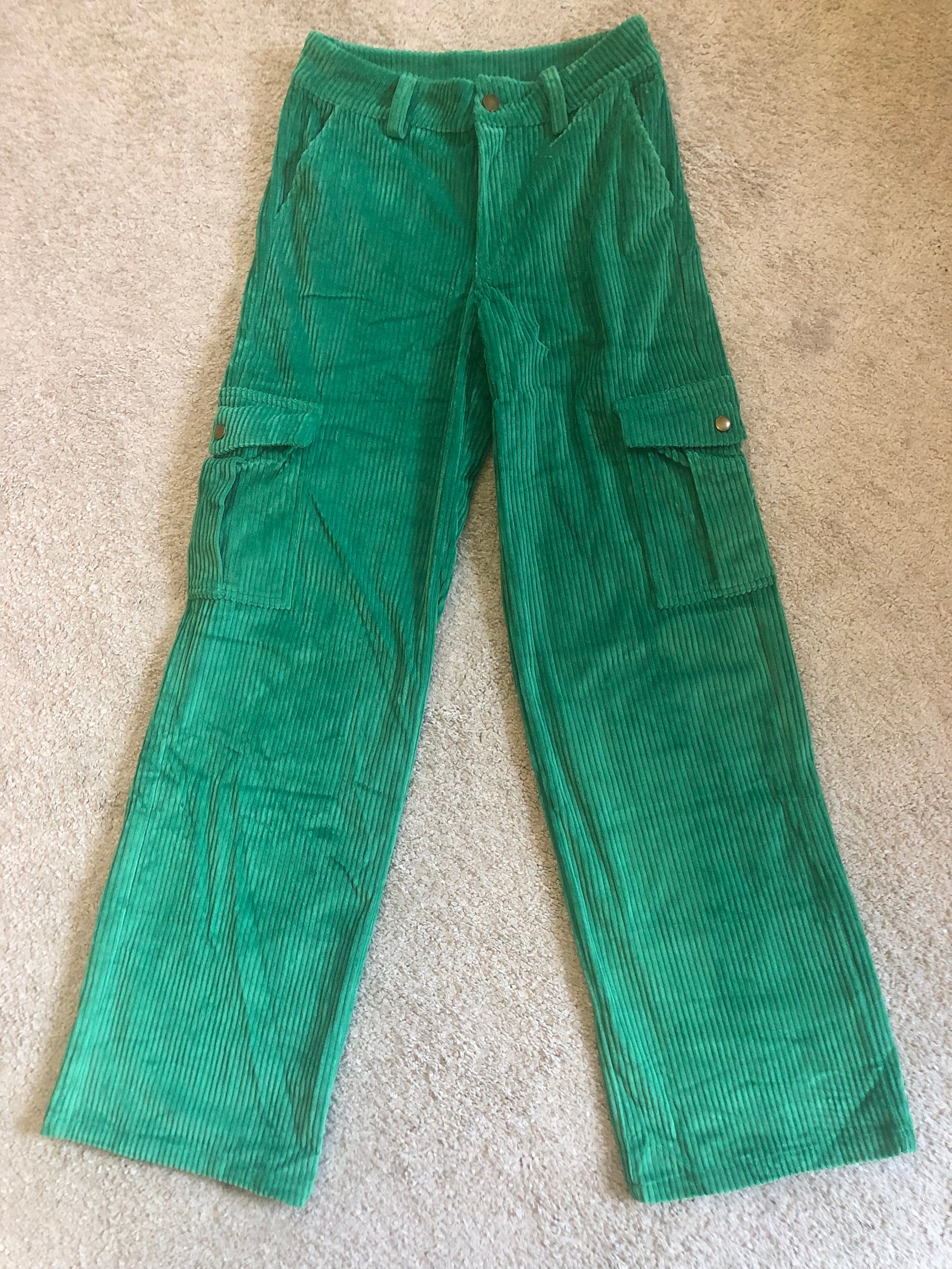 Green 80s 90s Style Cords - Etsy