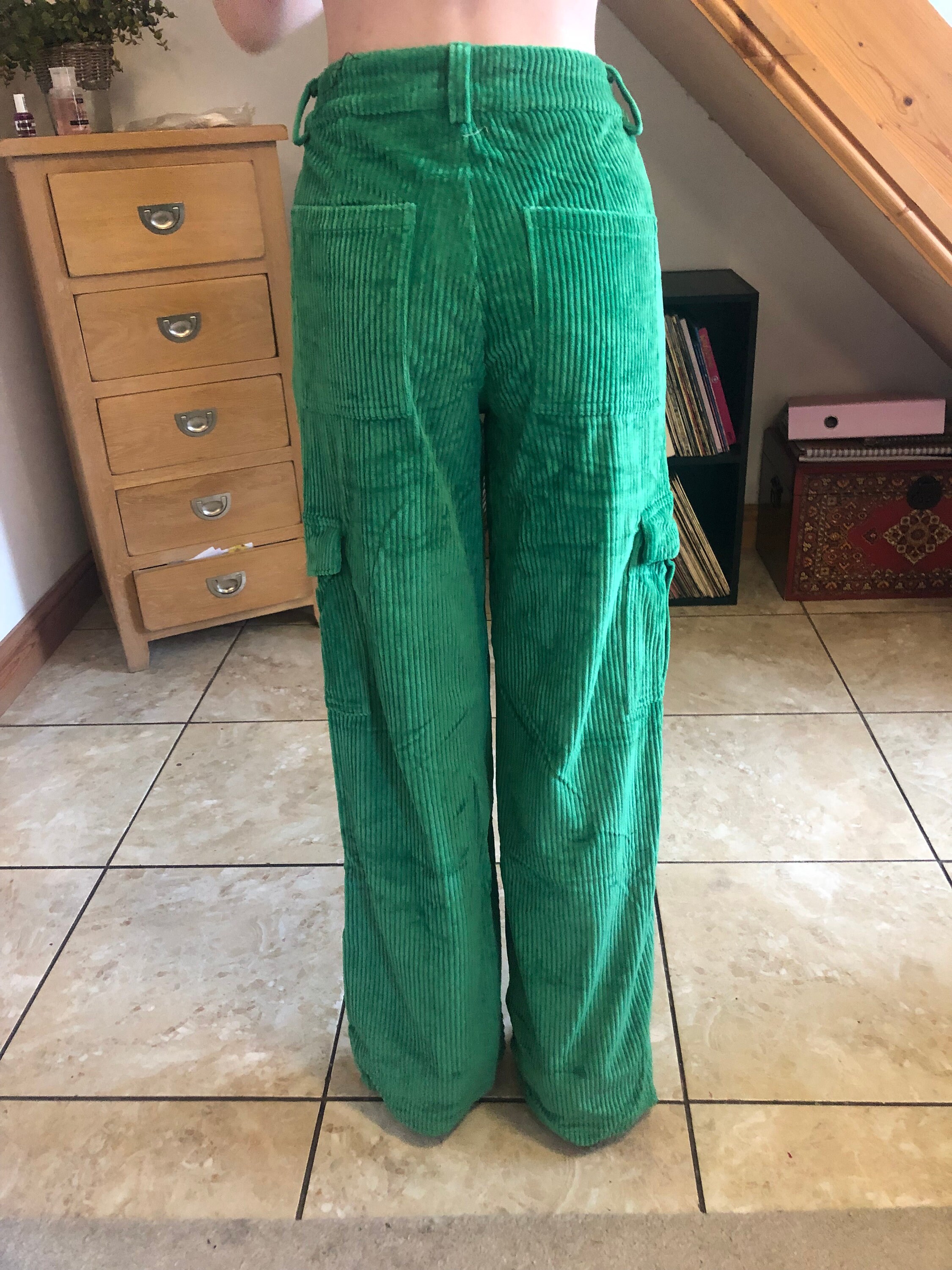 Green 80s 90s Style Cords - Etsy