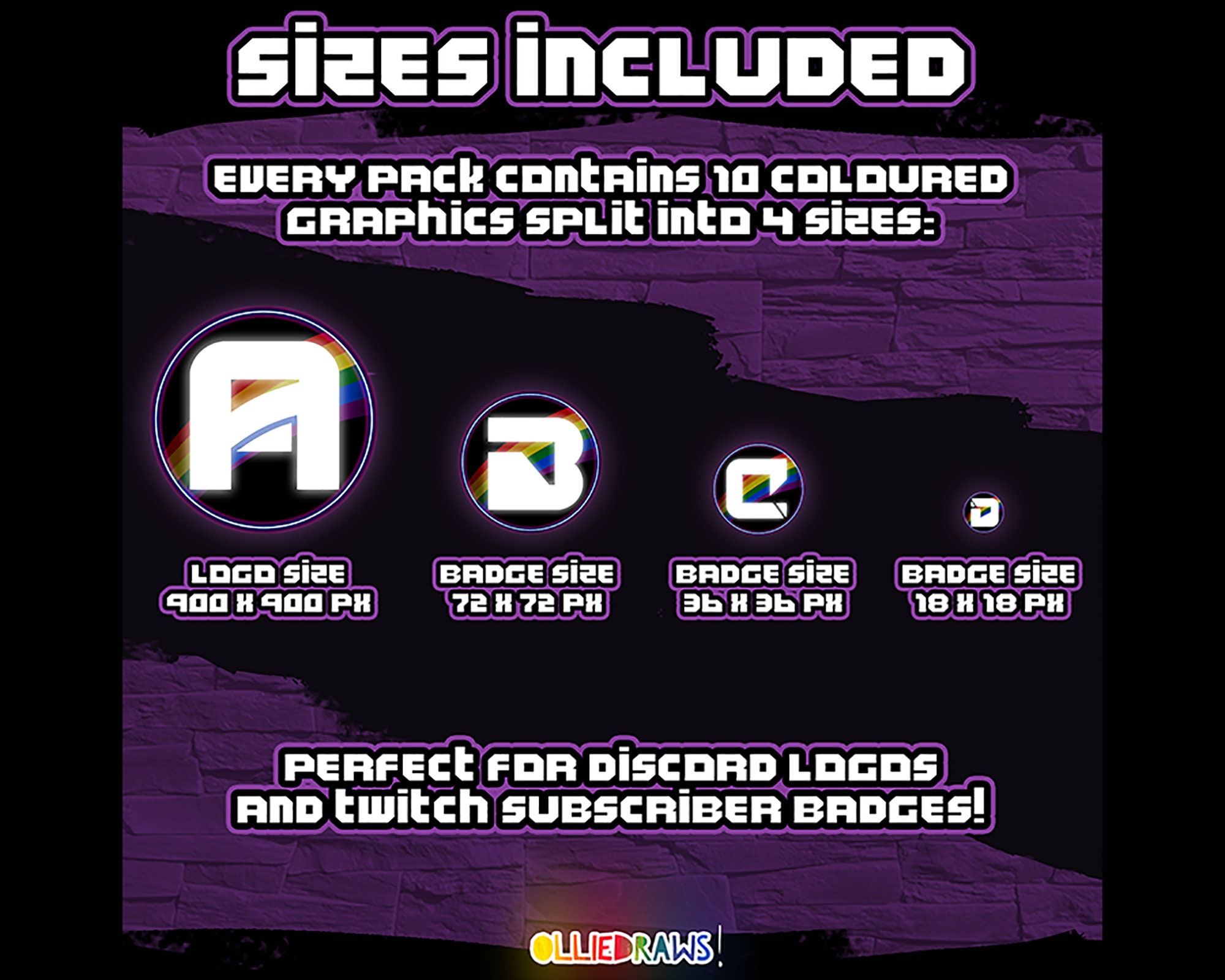 Alphabet Logo/Badge/Emote Pack für Streamer und Abonnenten Buchstabe X ...