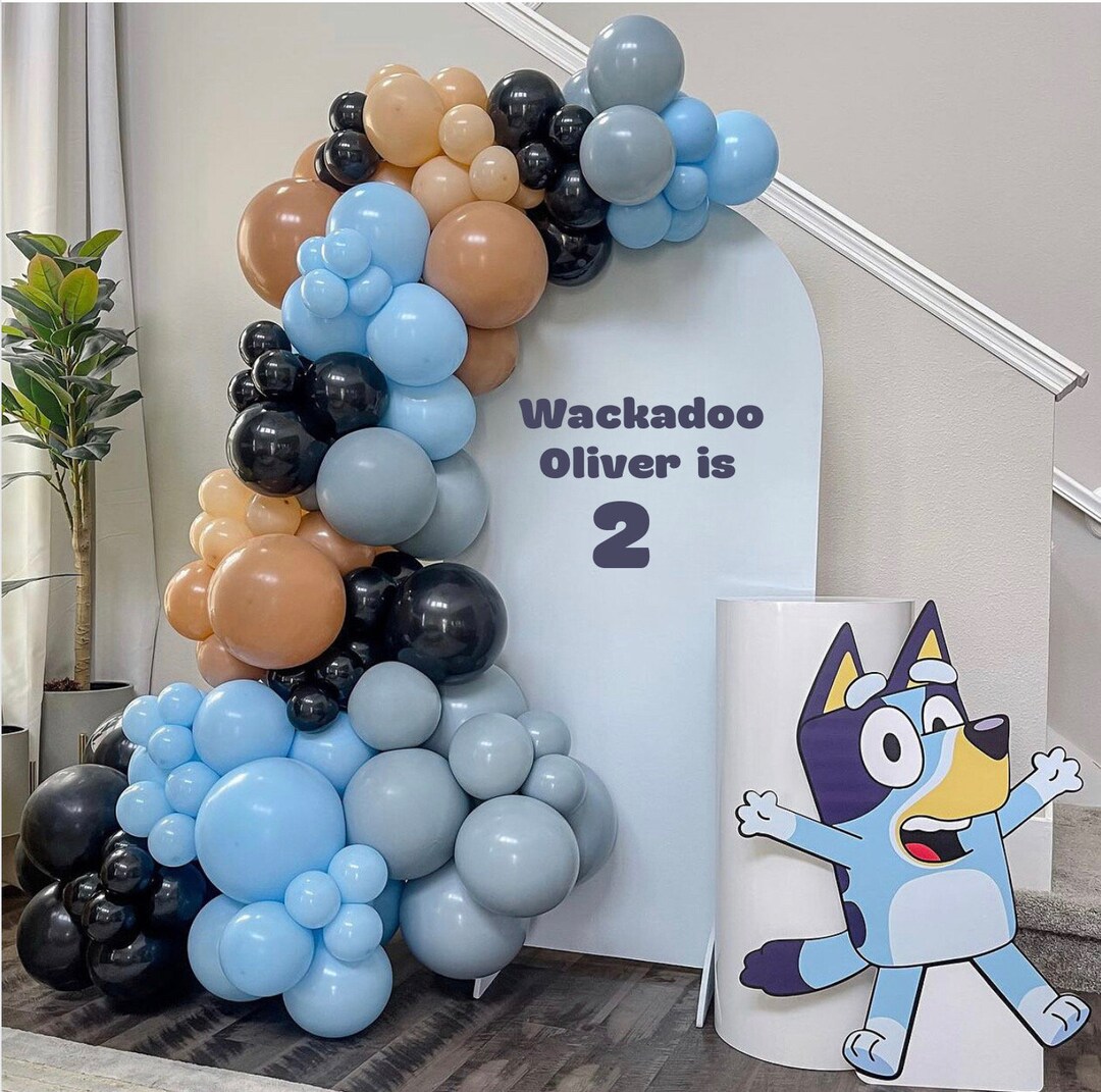 DIY BLUEY BALLOON Garland Kit, Wackadoo Im Two, Bluey Balloon Arch ...