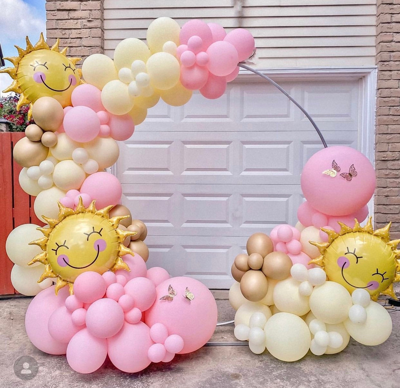 SUNSHINE BALLOON GARLAND sunshine birthday party bee themed | Etsy