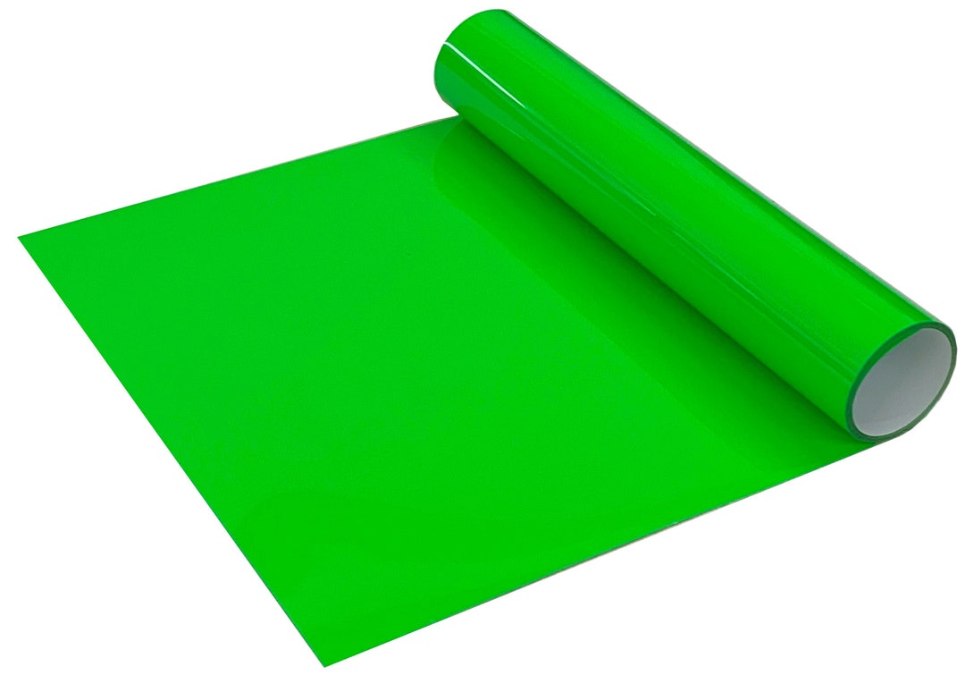Neon Green HTV Heat Transfer Vinyl Roll 1m X 500mm, for Pressing Onto ...