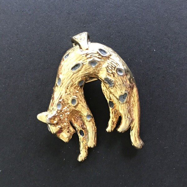 Gold Hanging Panther Pendant - Etsy