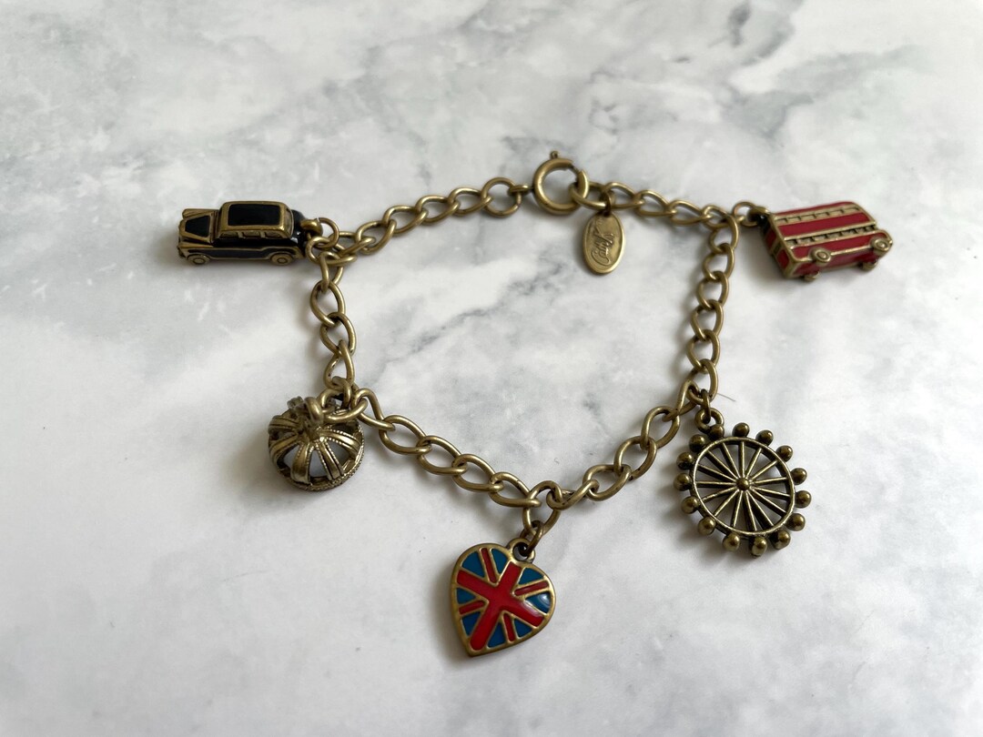 Cath Kidston Vintage Charm Bracelet | London Charms | 90s Y2K Jewelry ...