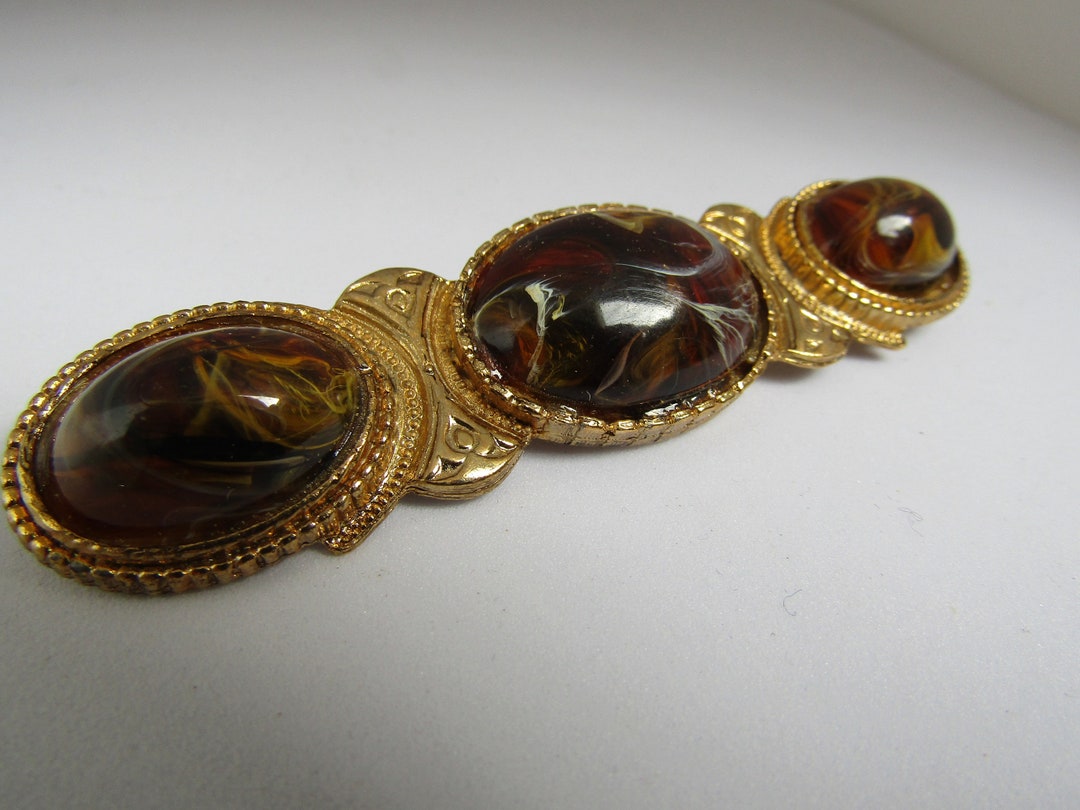 Frank Usher Vintage Antique Cabochon Brooch, Deadstock New - Etsy