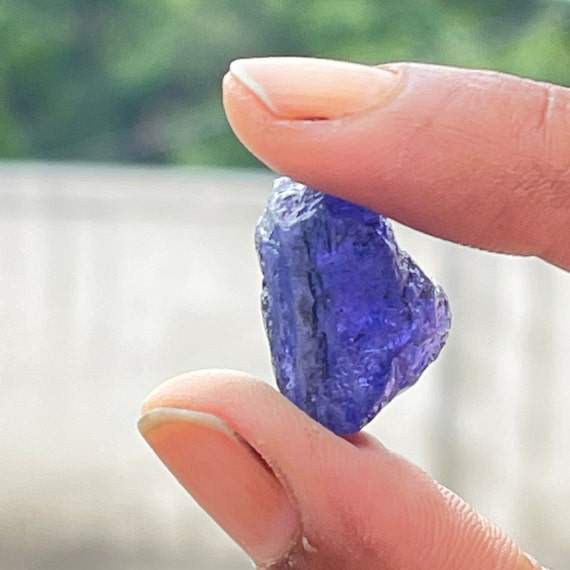 18 Carat Natural Big Purple Blue Tanzanite Tanzanite Healing Crystal ...